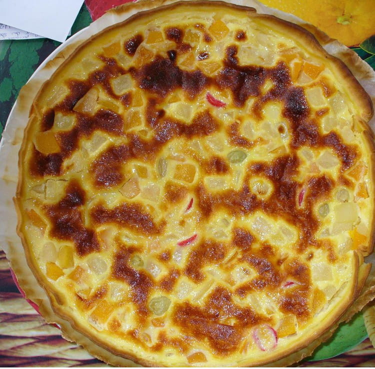 Recette de Tarte au cocktail de fruits : la recette facile