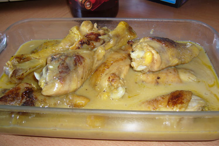 Recette de Poulet sauce poulette
