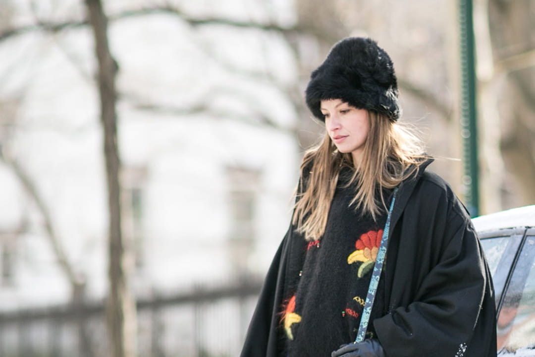 Street style à New York : la maxi-cape