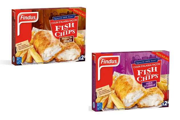 Les fish and chips de Findus