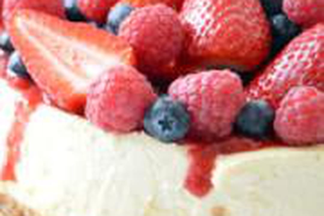 Cheesecake citron et fruits rouges