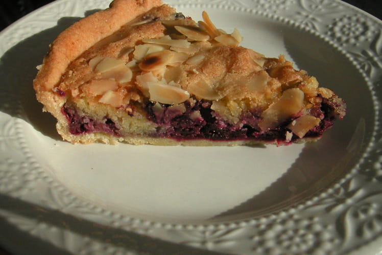 Recette de Tarte cassis-amandes