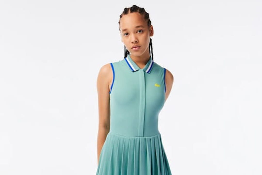 Robe de tennis plissée
