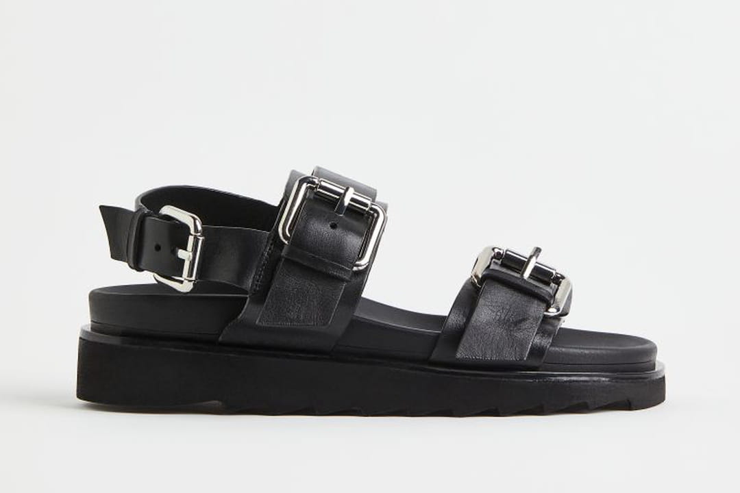 Sandales épaisses en cuir