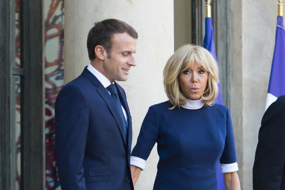 Brigitte Macron et sa robe Louis Vuitton