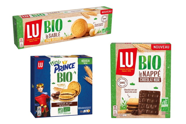 Les biscuits BIO de LU