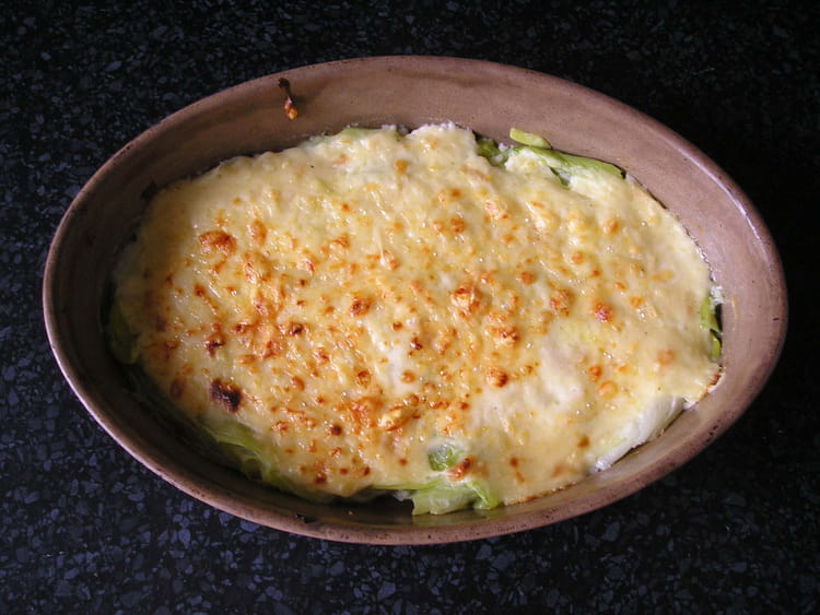 Recette de Poireaux au four sauce légère