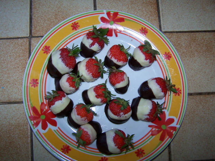 Recette de Fraises au chocolat : la recette facile