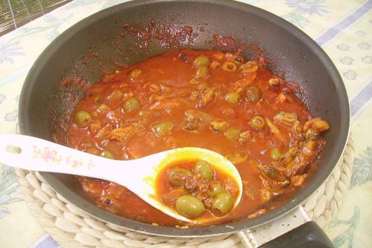 Cocktail de fruits de mer aux olives