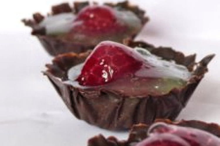 Recette de Barquettes de framboises en verveine
