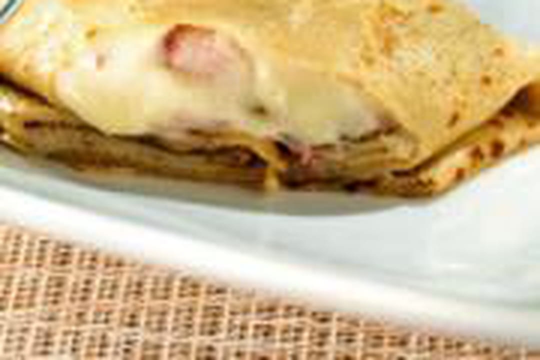 Crêpes au Comté et jambon