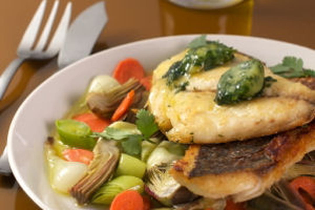 Filet de daurade royale aux petits légumes