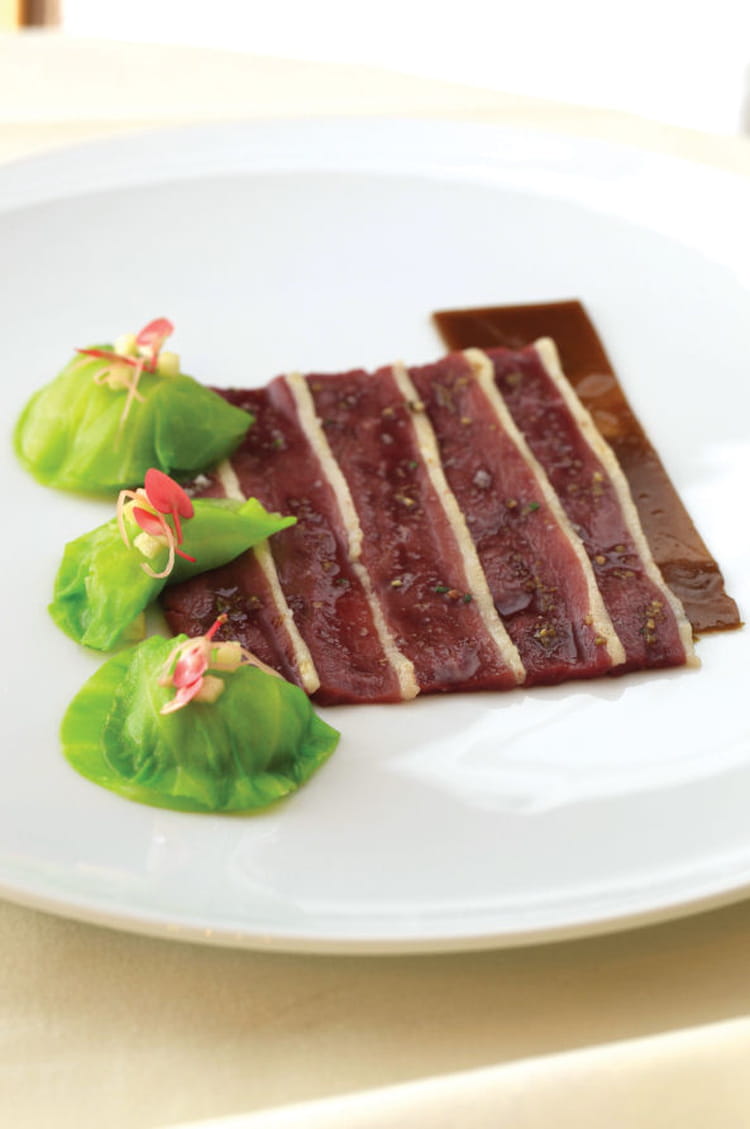 Recette de Filets de canard marinés selon Apicius, pomme granny