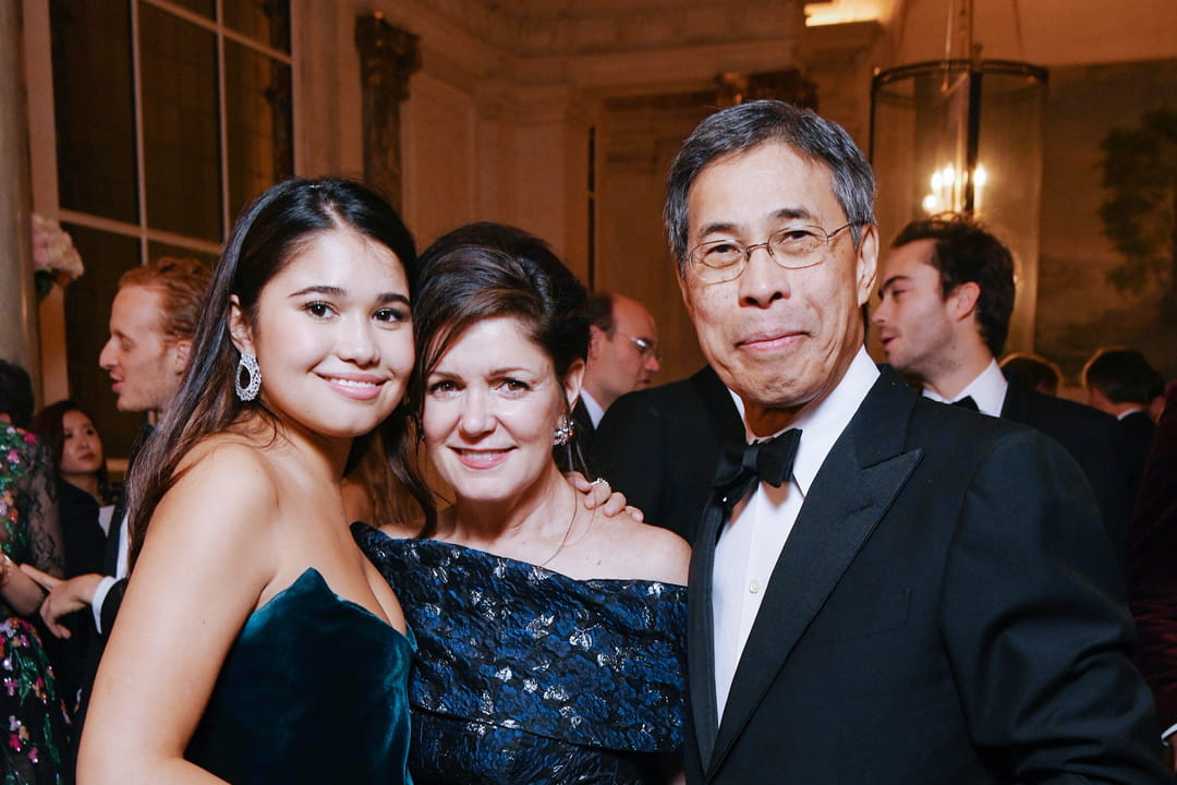 Anna Pei et ses parents Karyn and Li chung Pei