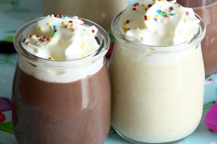 Recette de Danette® au chocolat et à la vanille maison