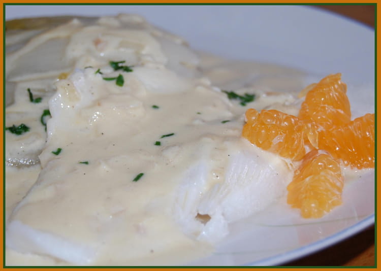 Recette de Filet de colin sauce mandarine