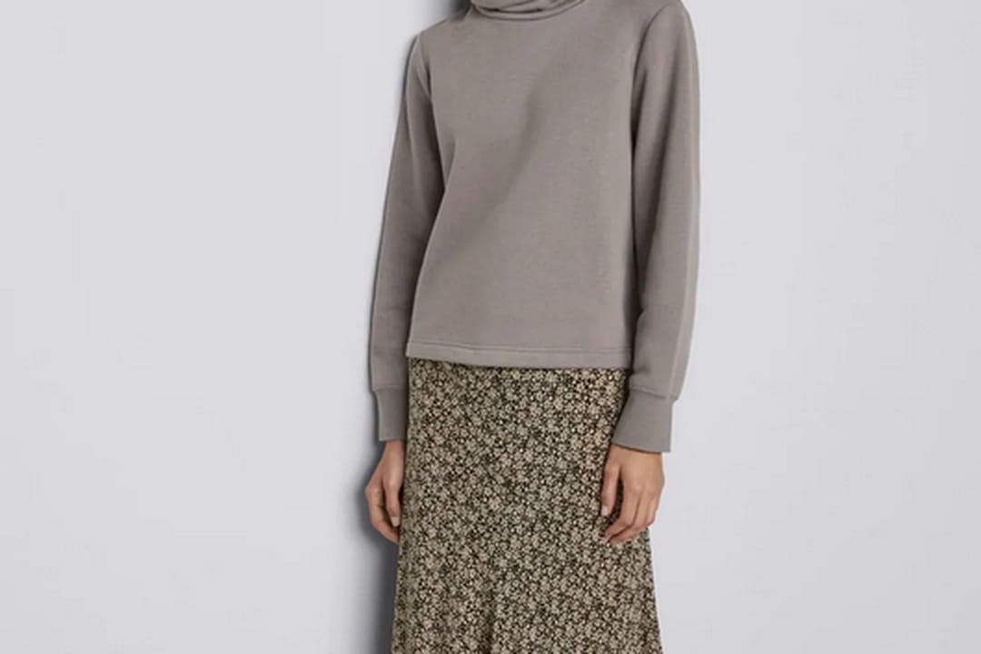 Jupe mi-longue imprimée de Zara