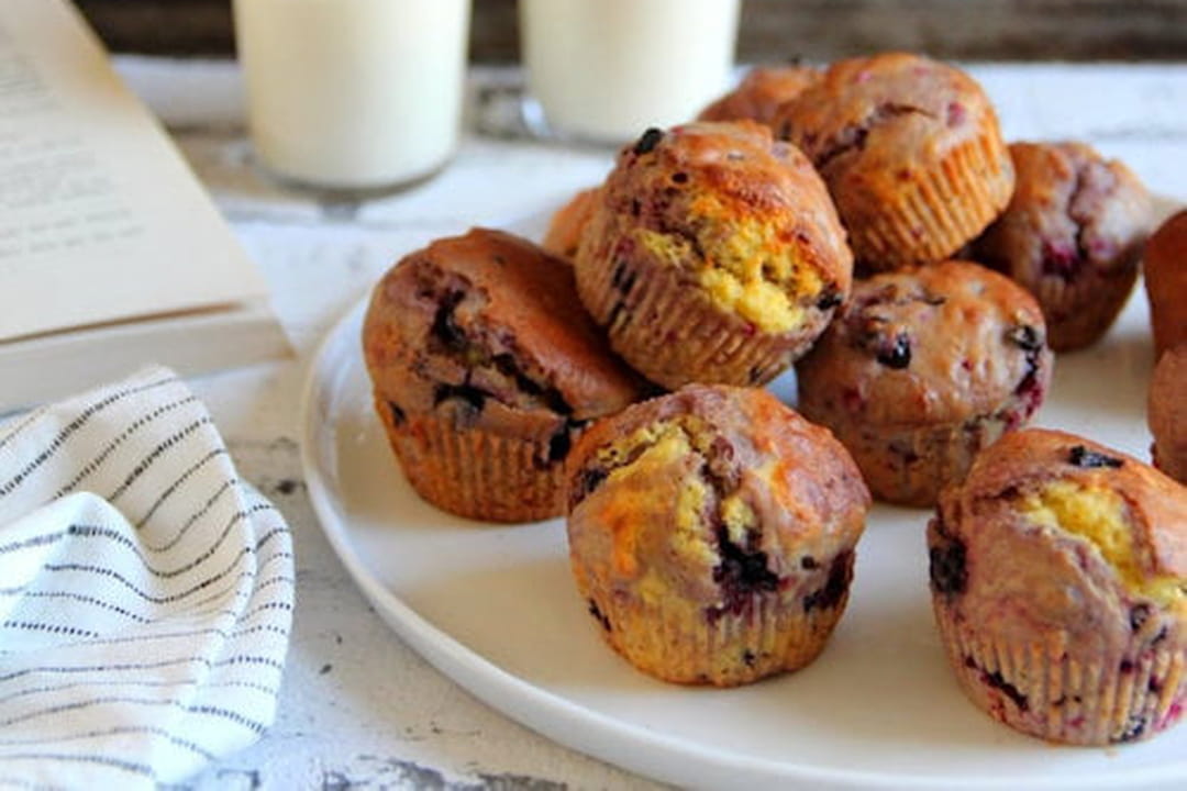 Muffins aux fruits rouges