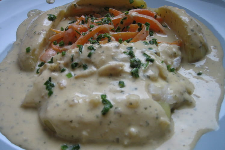 Recette de Filet de turbot sauce échalote, crème à la laitance