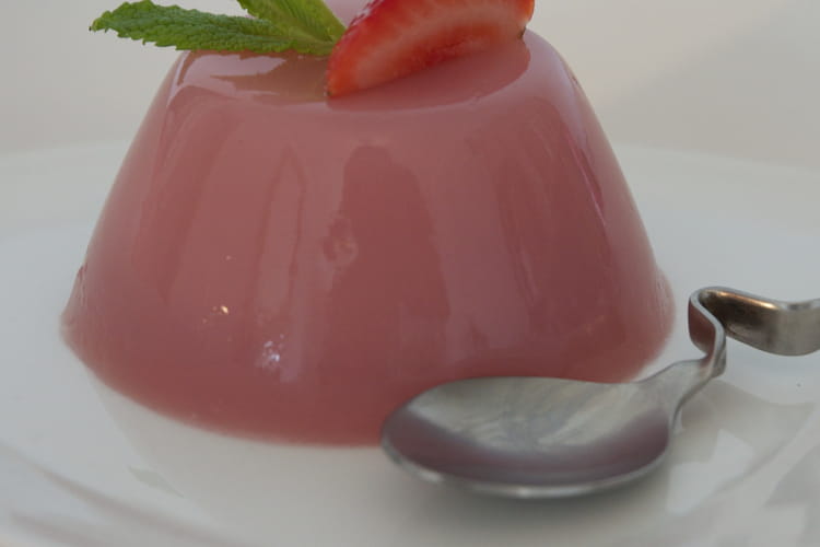 Flan de fraises