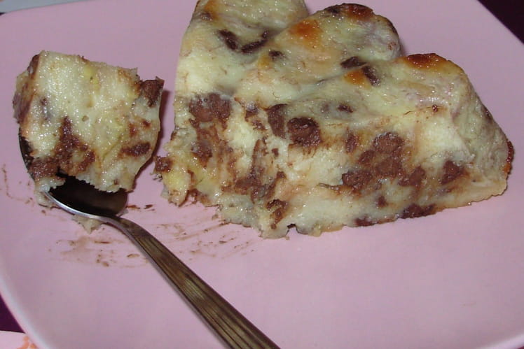 Recette de Pudding à la banane et aux pépites de chocolat