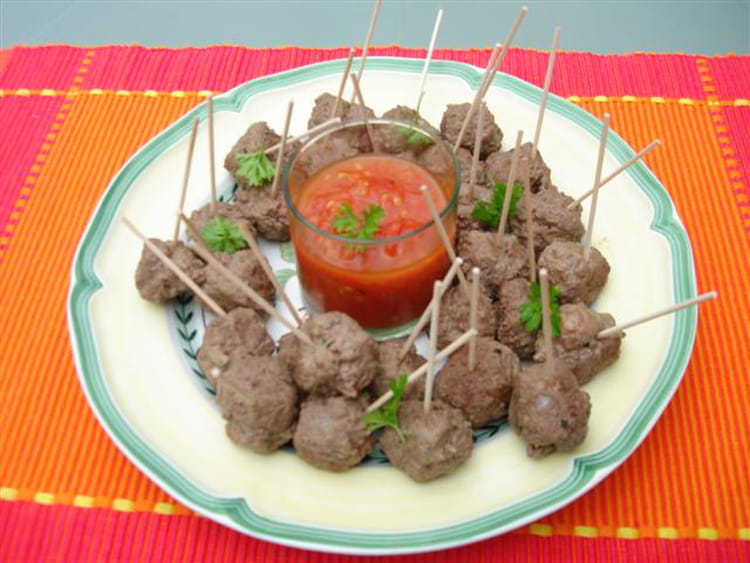 Recette de Boulettes de viande épicées, sauce tomate pimentée