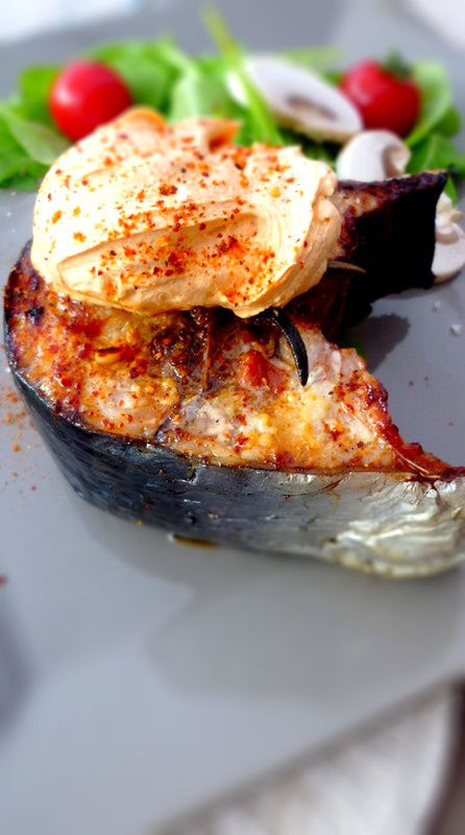 Recette de Thon grillé à la sauce au paprika fumé