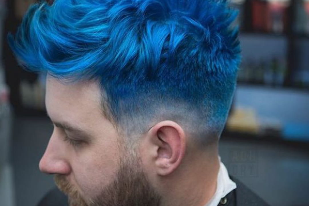 La coupe taper bleue pour homme