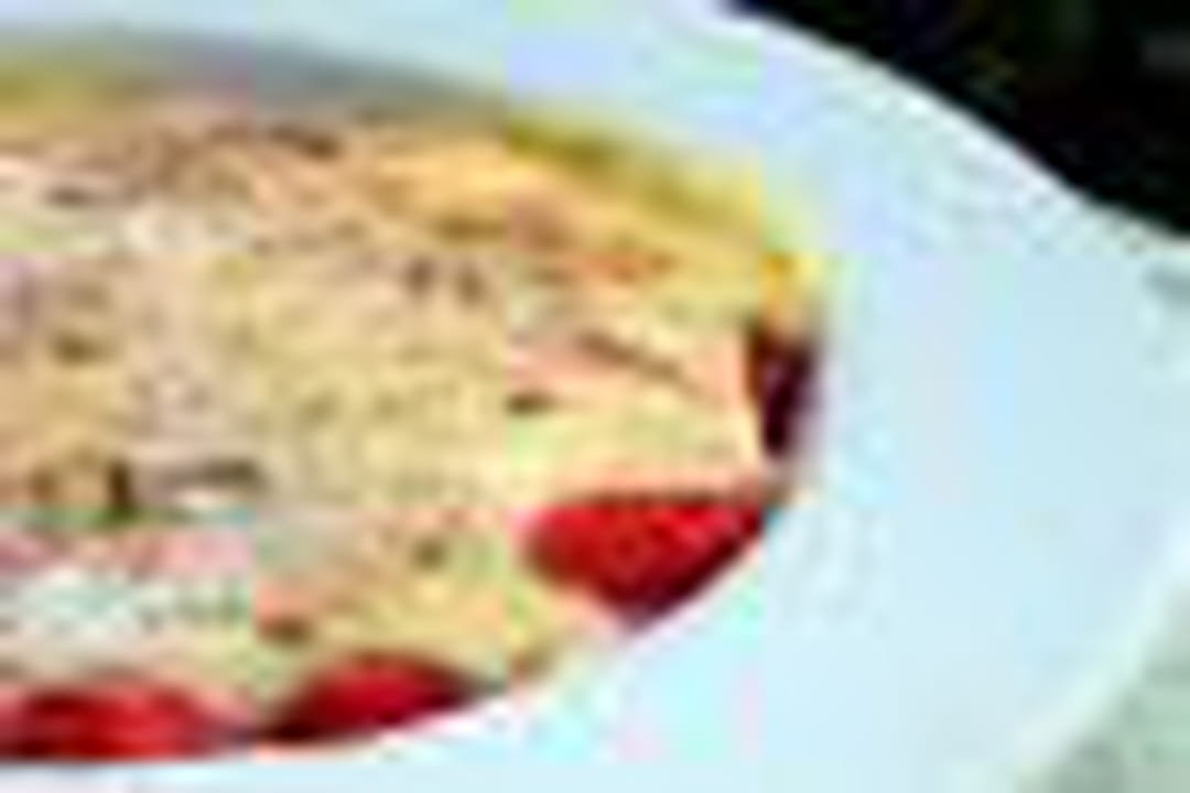 Gratin de fruits rouges au sabayon de champagne