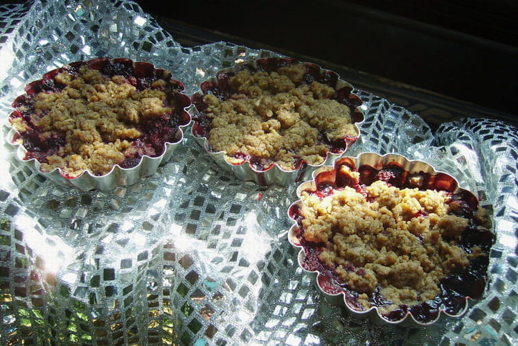 Recette de Crumbles aux fruits rouges