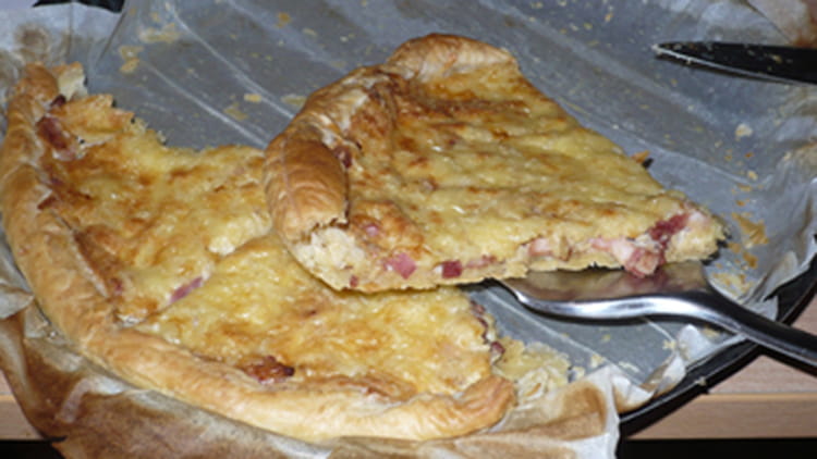 Recette de Quiche aux lardons et au roquefort