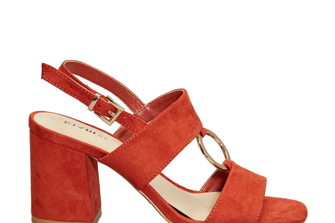 Sandales à talons rouges de Kiabi