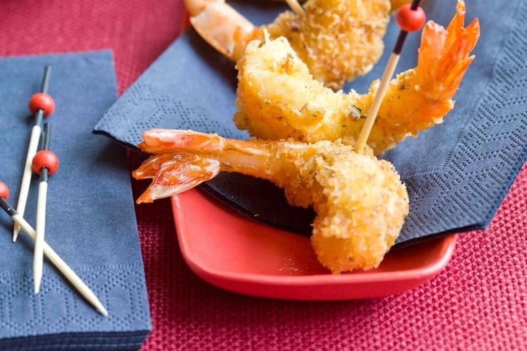 Crevettes panées aux crackets goût pizza