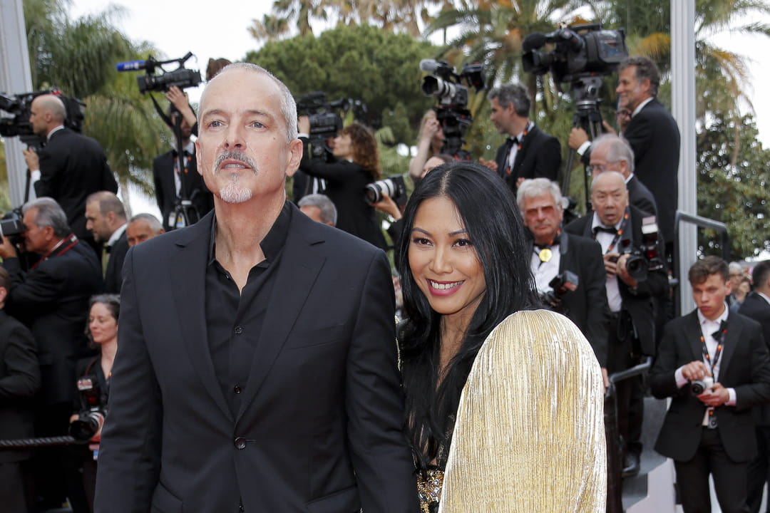 Anggun et son mari, le photographe Christian Kretschmar, à l'avant ...
