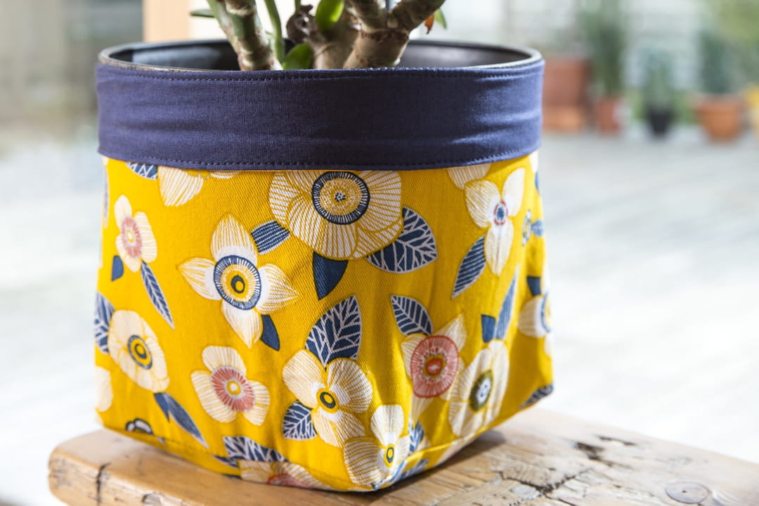 Cache-pot textile Mondial Tissus