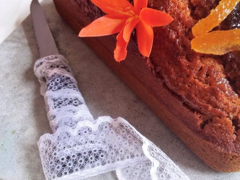 Recette de Pain d'épices à la confiture de tangor (agrume)