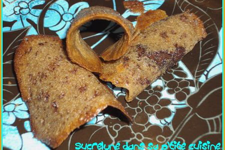 Recette de Tuiles au chocolat