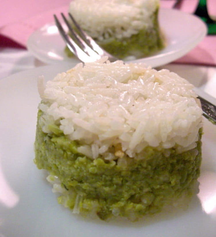 Recette de Timbale de riz aux petits pois
