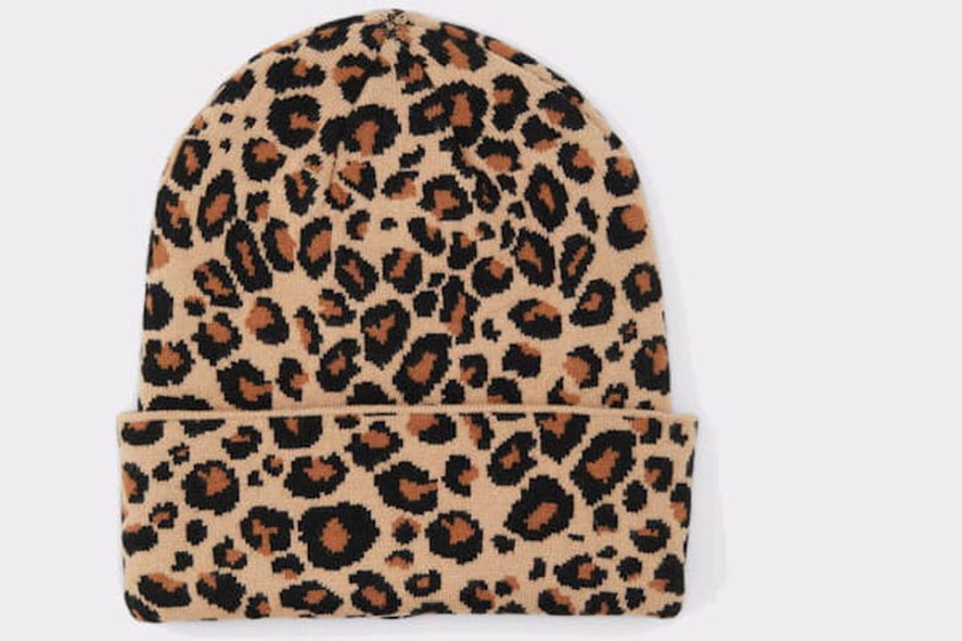 Bonnet imprimé léopard