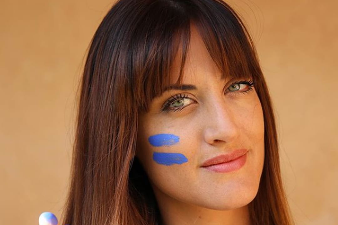 Agathe Ruga, peinturée pour la bonne cause