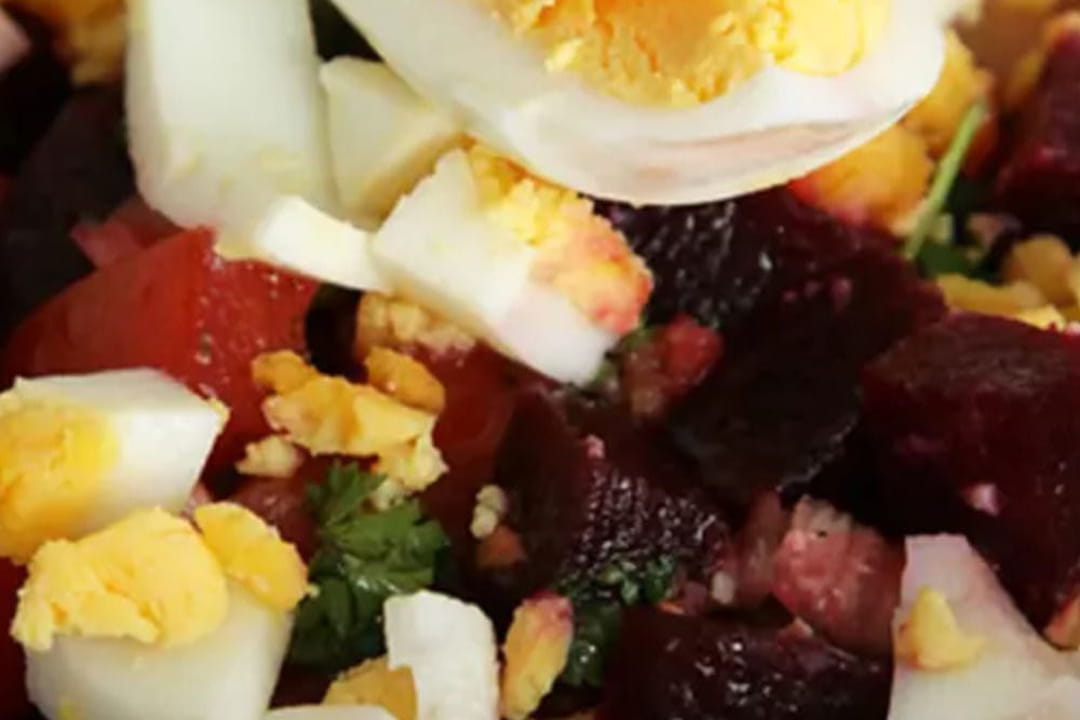 Salade de betteraves à l'oeuf dur