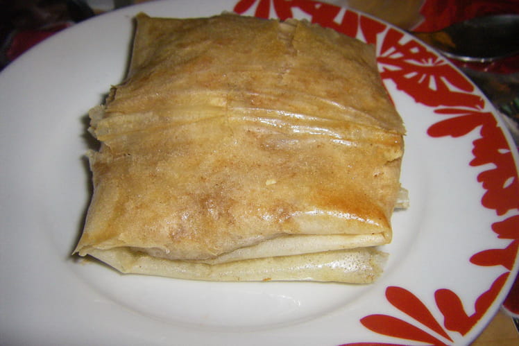 Recette de Bricks aux pommes et aux amandes