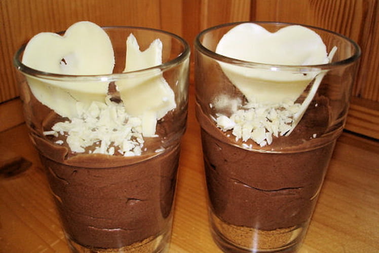 Recette de Verrines de mousse chocolat-orange