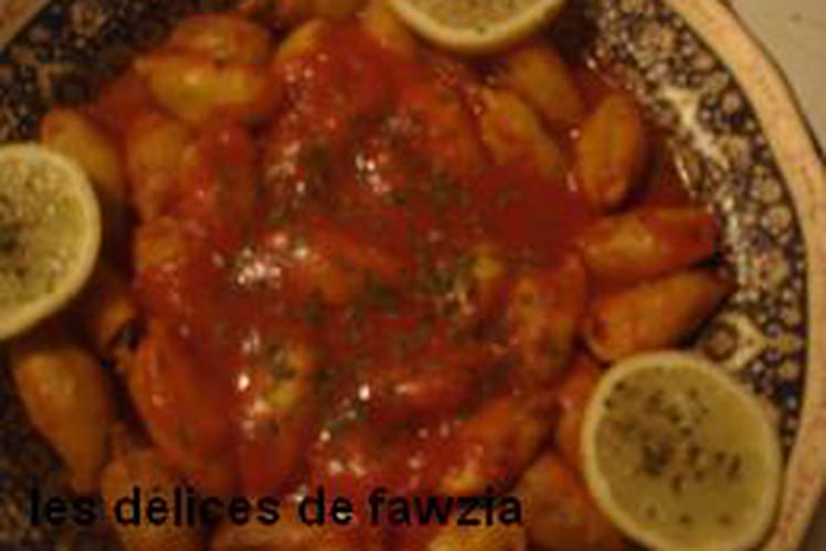 Recette Encornets farcis à la viande et sauce aux épices : la recette ...