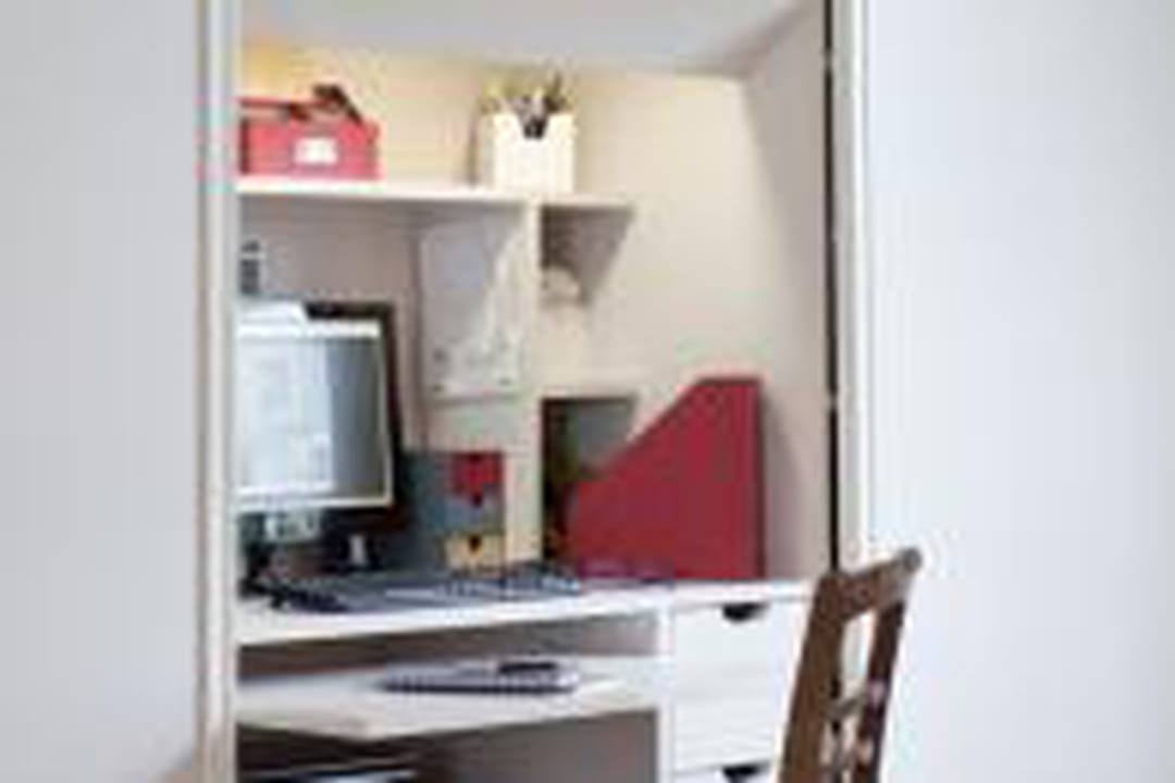 Un bureau bien caché et modulable