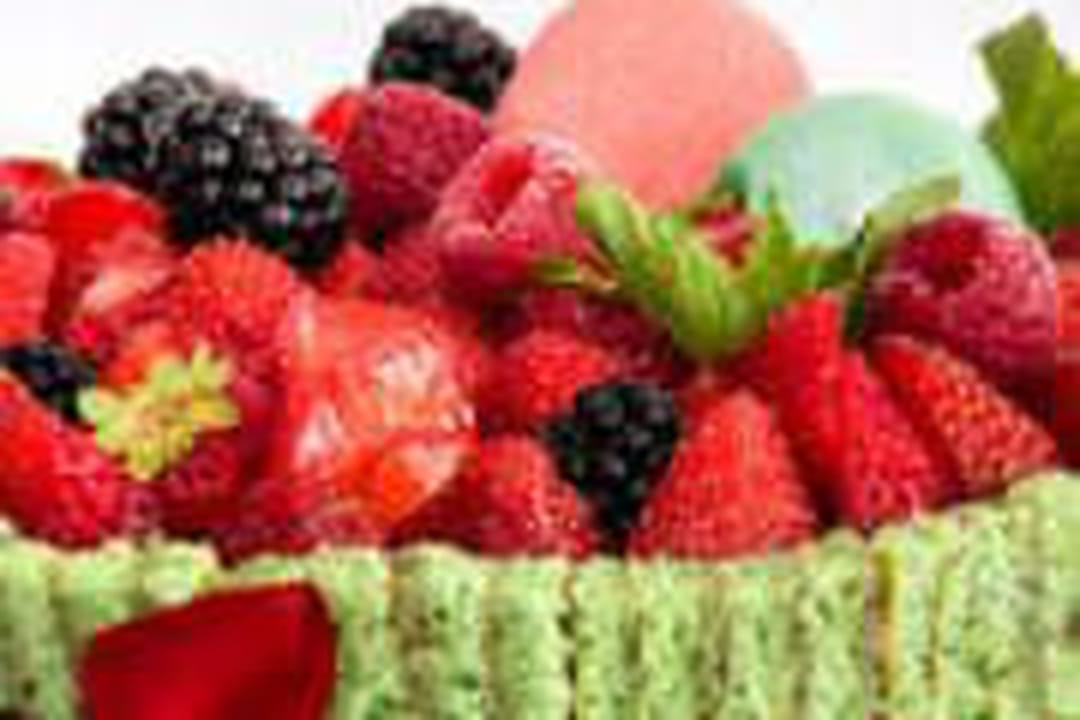 Charlotte aux fruits rouges et pistache