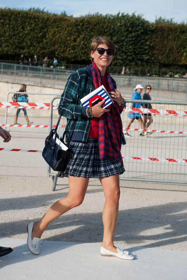 Street looks fashion week Paris : preppy