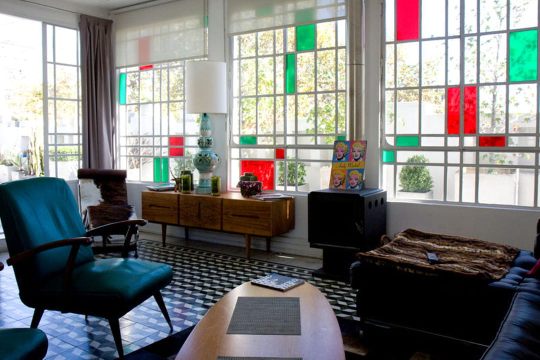 Couleurs vives aux vitres