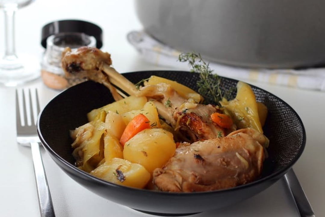Fricassée De Poulet Navet And Poireau
