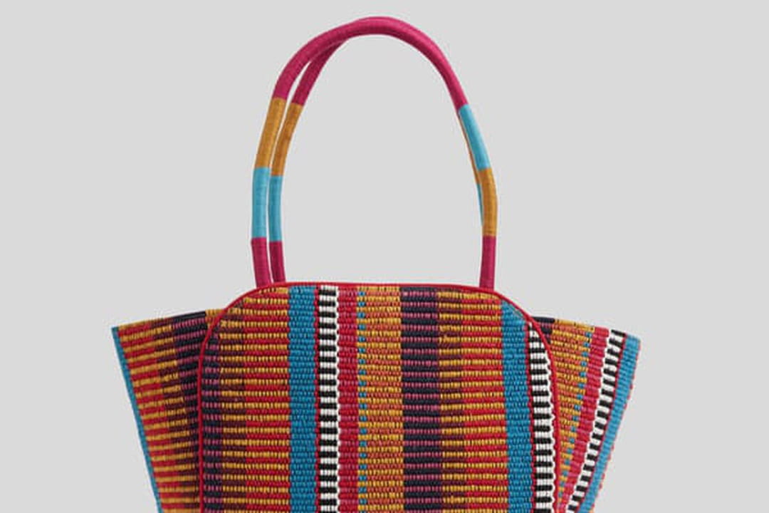 Panier multicolore
